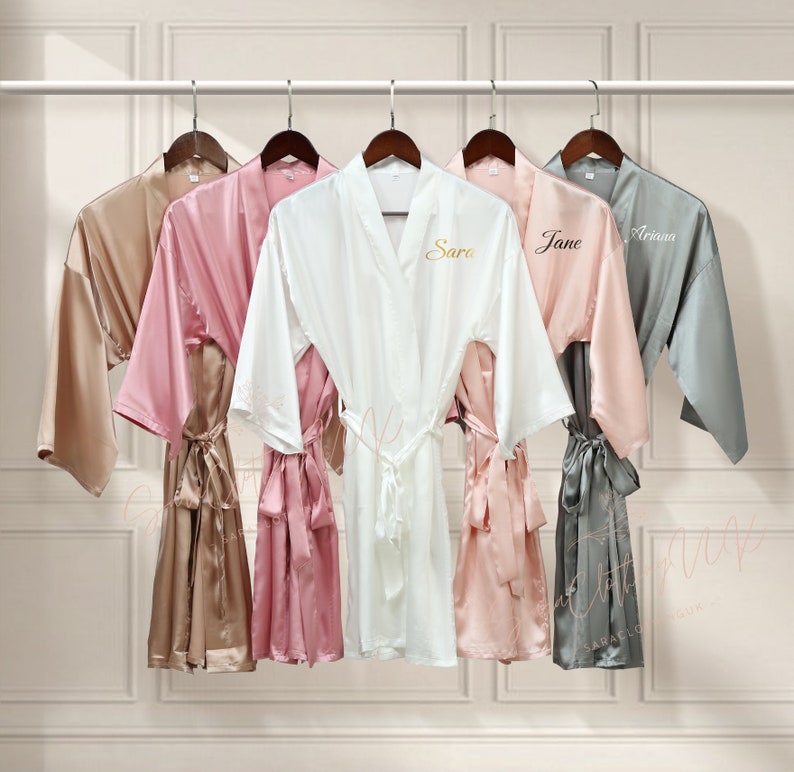 Bridesmaids Robes, Personalized Bridal Robe, Maid of Honor Proposal, 15 ...