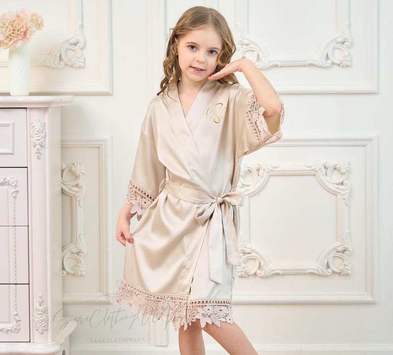 Flower Girl Robes, Custom Bridesmaid Gift, Matching Bridesmaid Pjs ...