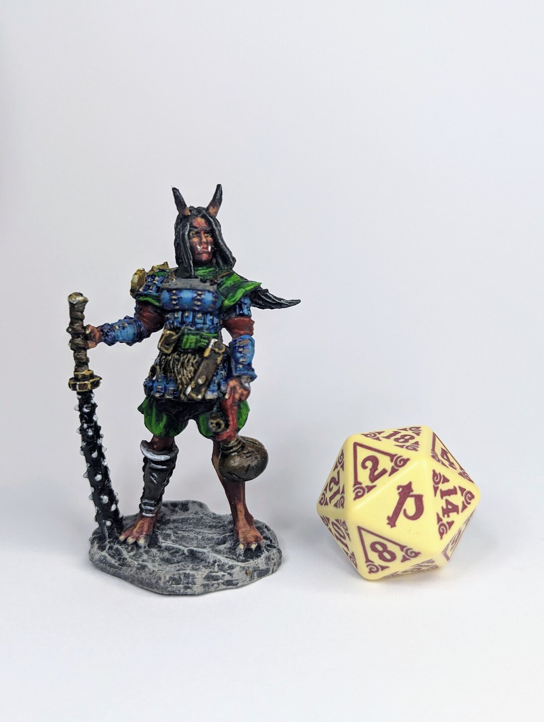 Painted Reaper Bones Oni Warrior Tabletop Miniature Figure - Etsy
