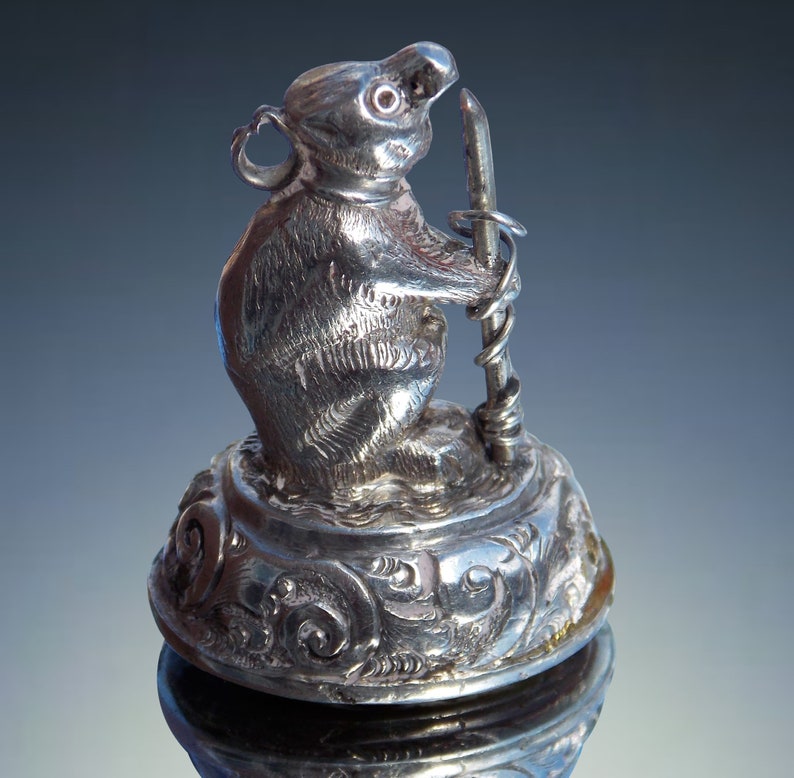 Extremely Rare Georgian 18th Century William Plummer Solid Silver ...