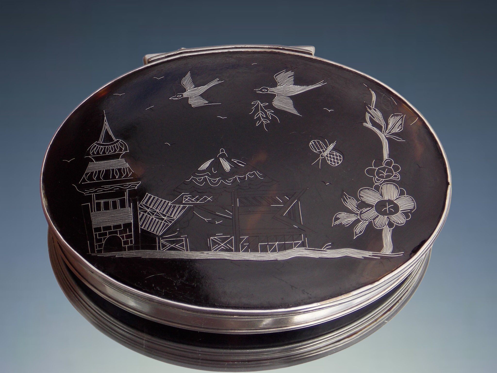 Rare Stunning 17th Century Charles II Pictorial Oval Snuff Box. - Etsy