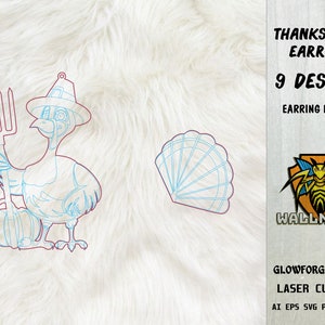 Turkey Earring Svg, Fall Earring Svg, Thanksgiving Svg, Thanksgiving ...