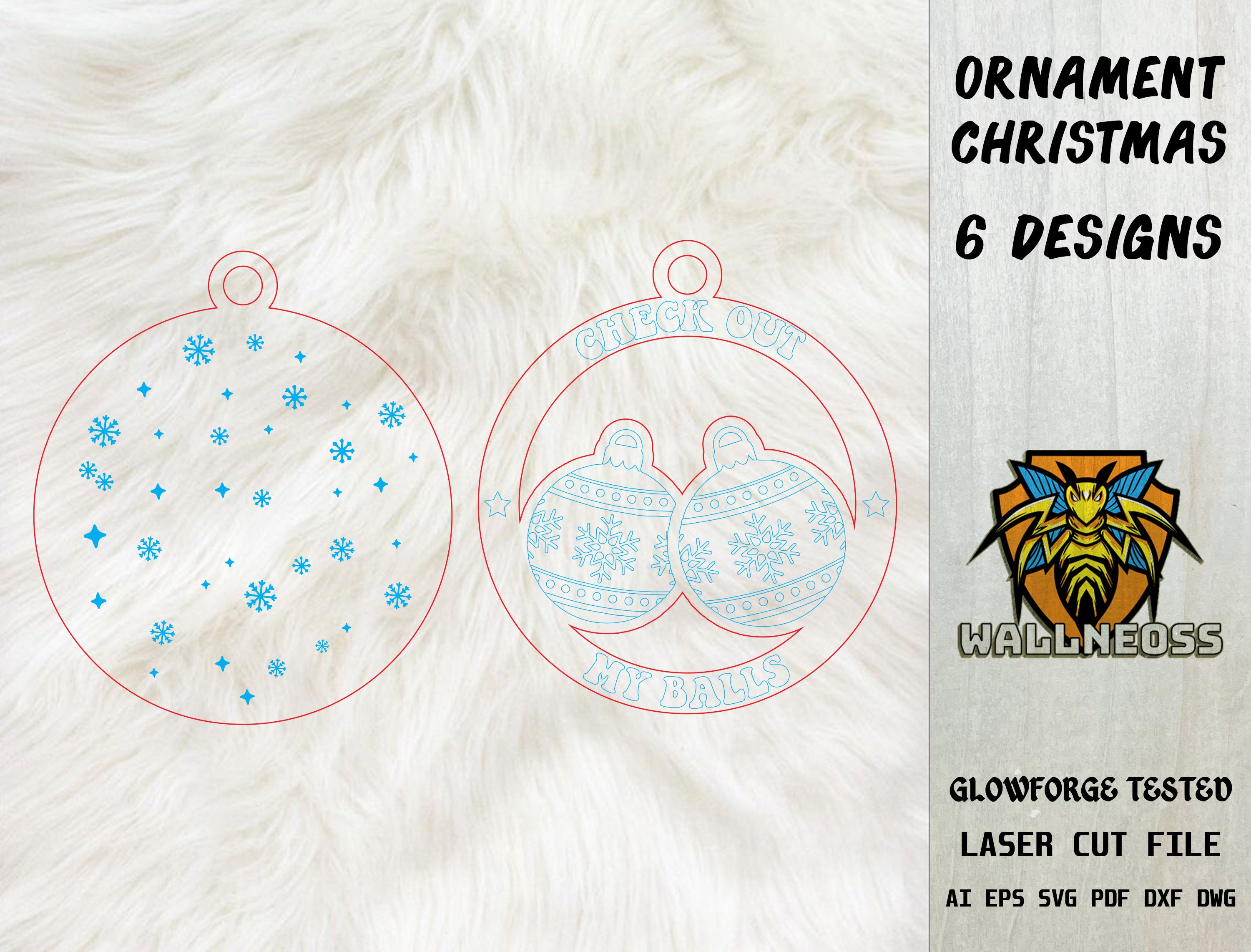 Funny Ornaments SVG Bundle Christmas Ornament Svg Funny Cat - Etsy