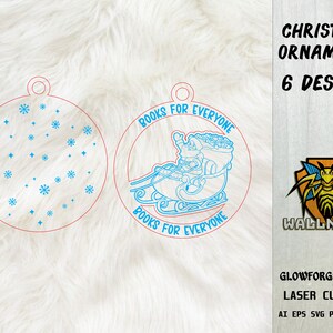 Christmas Ornaments SVG Bundle, Christmas Ornament, Merry Bookmas Svg ...