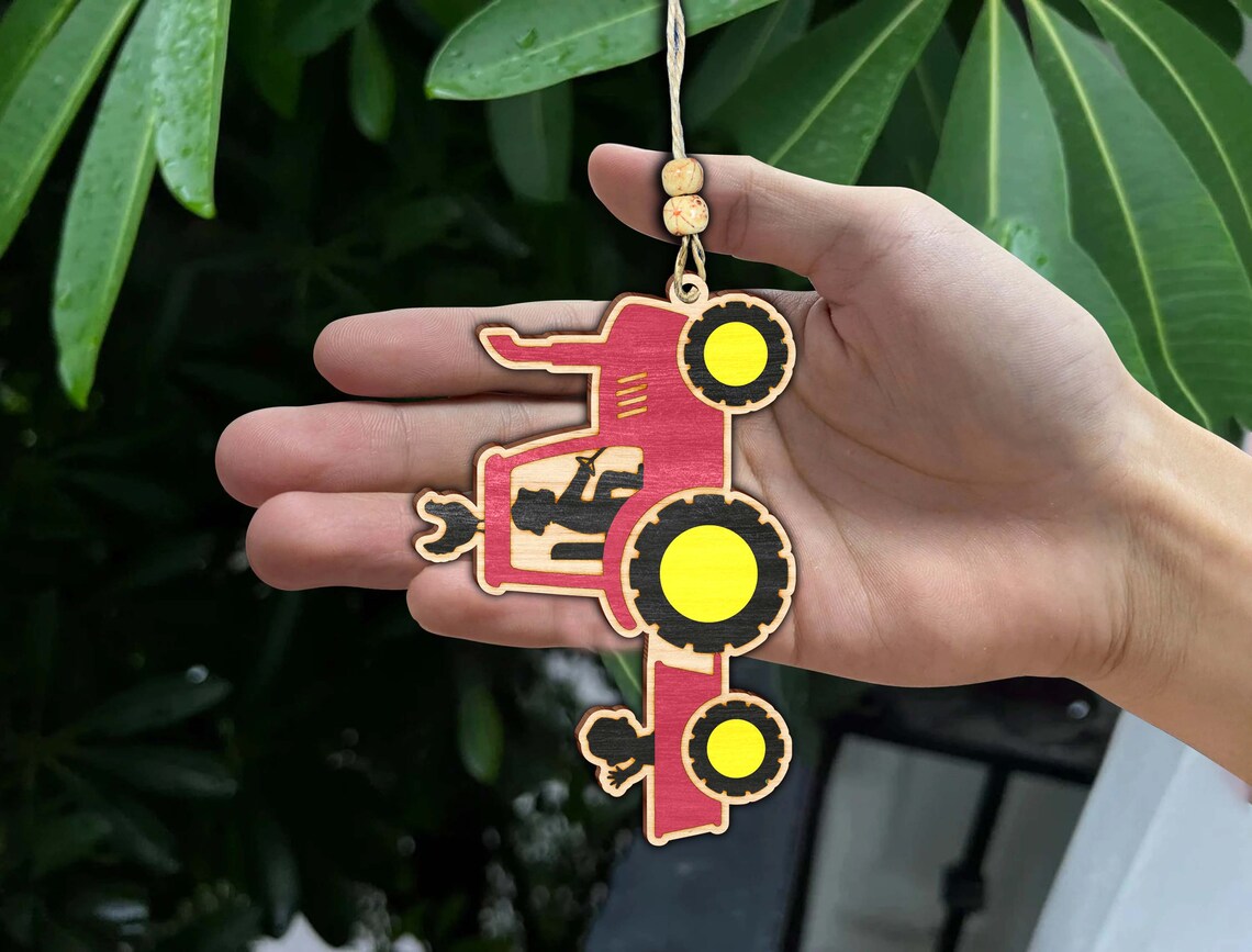Tractor Ornament Svg Bundle Farm Ornament Svg Wood Ornament - Etsy