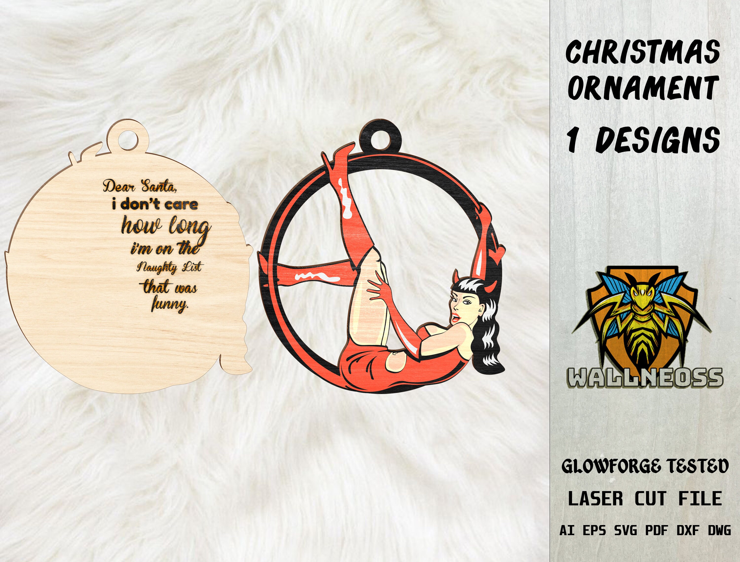 Funny Christmas Ornament SVG Bundle, Christmas Ornament Svg, Wood ...