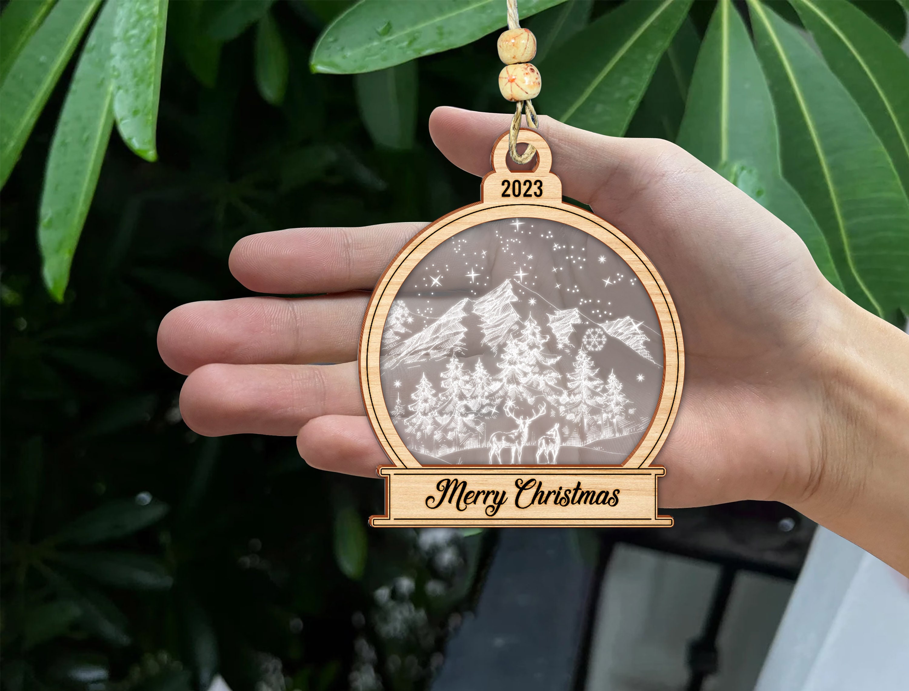 Christmas Snowglobe Ornaments Svg Bundle Christmas Ornament - Etsy