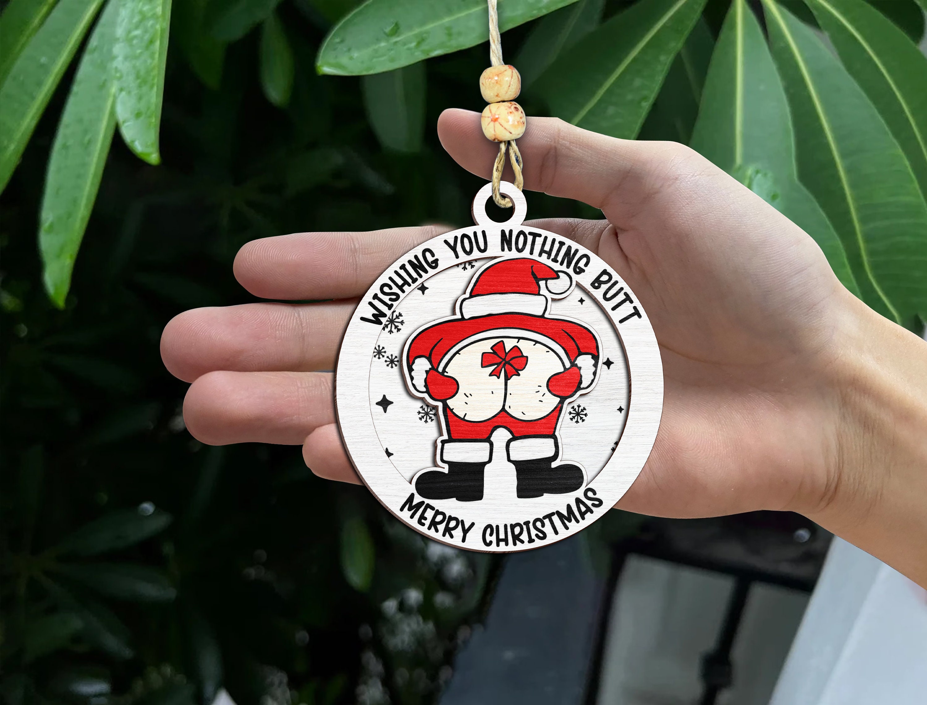 Funny Ornaments SVG Bundle Christmas Ornament Funny Santa - Etsy