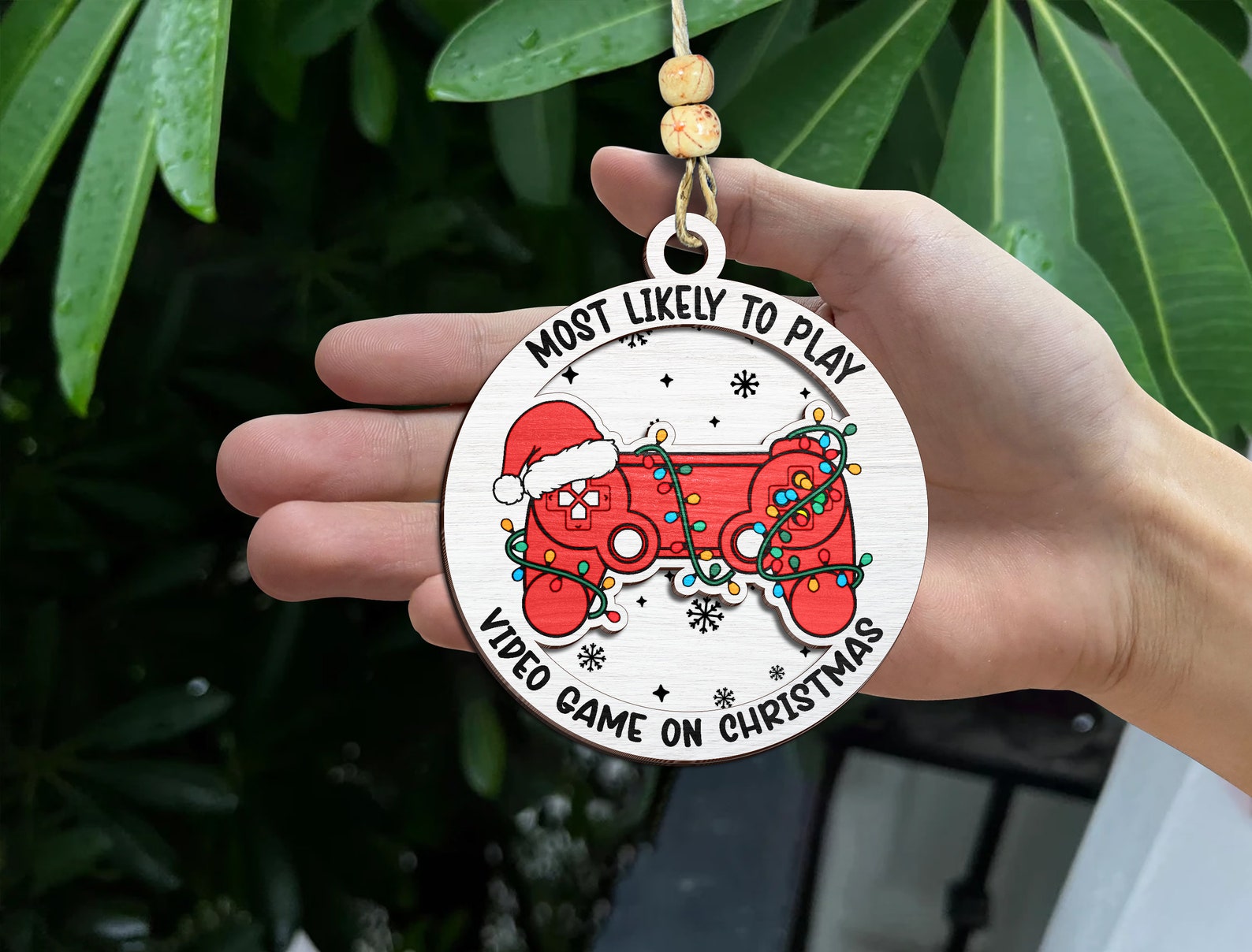 Christmas Game Controller Ornaments SVG Bundle, Christmas Ornament ...