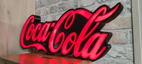Vintage Coca-cola Led Wall Lamp - Etsy