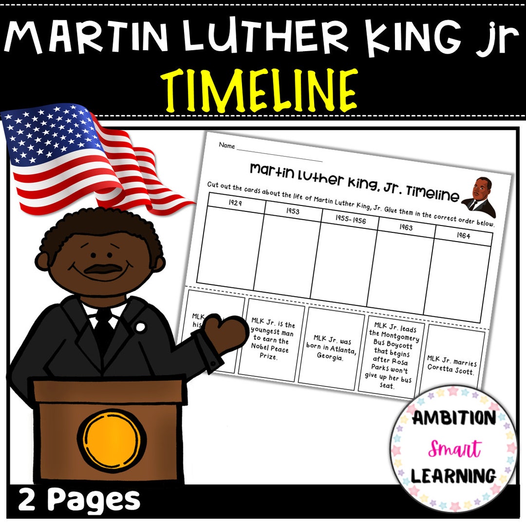 Martin Luther King Jr. Timeline | Martin Luther King Life Timeline ...