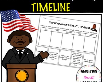 Martin Luther King Jr Timeline Poster Martin Luther King Life Timeline ...