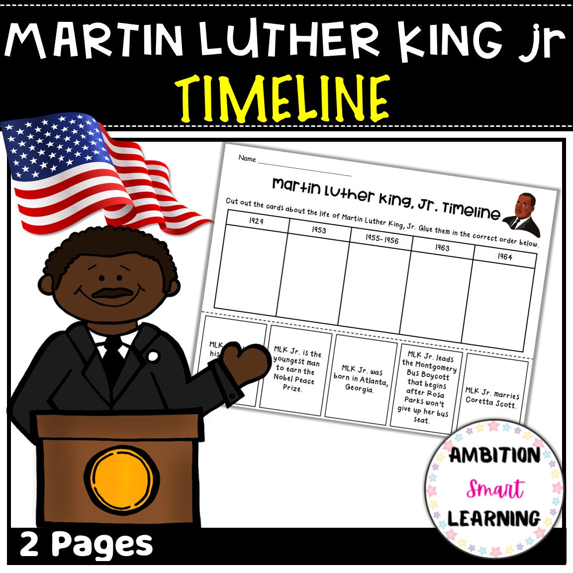 Martin Luther King Jr. Timeline Martin Luther King Life Timeline MLK ...