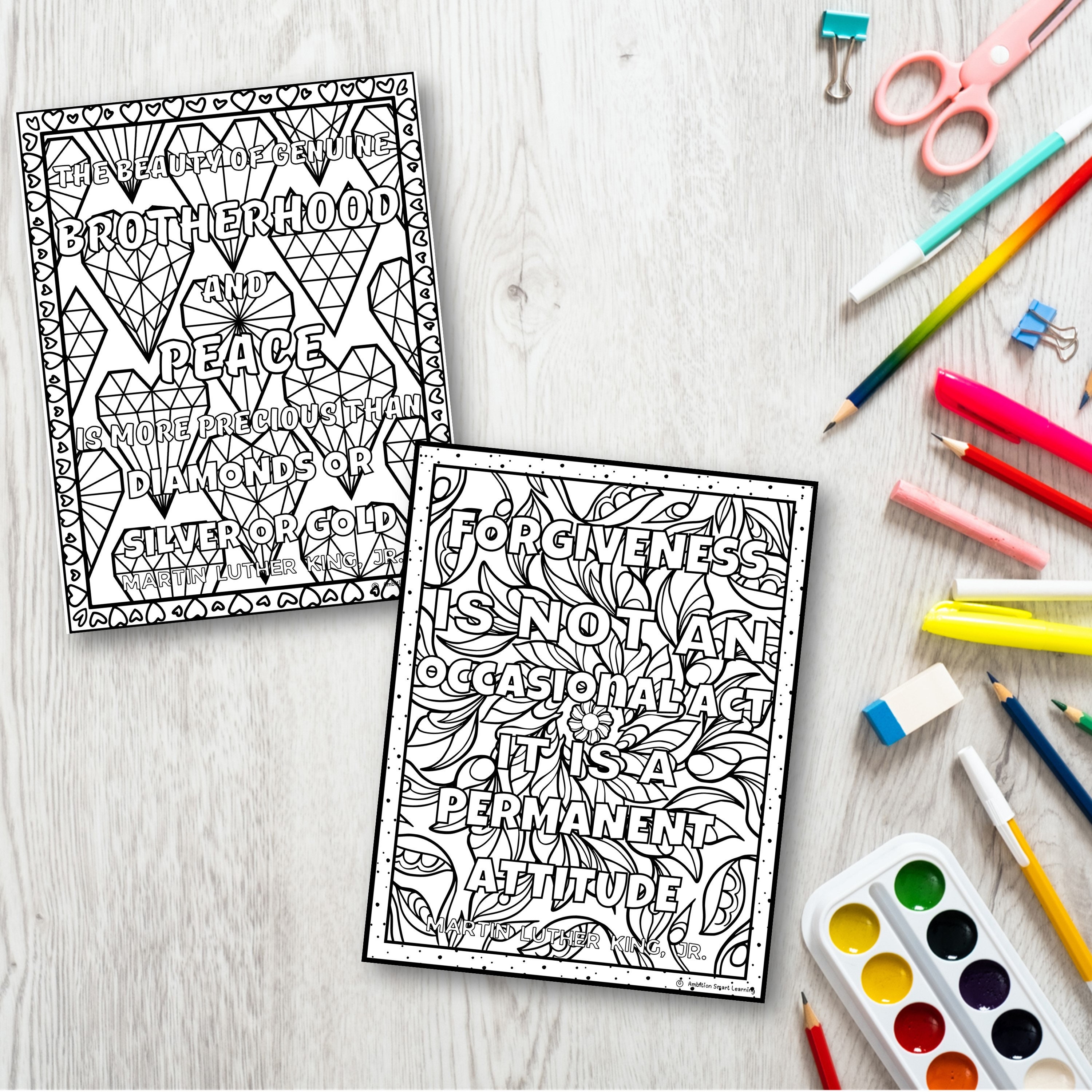 Martin Luther King, Jr. Coloring Pages MLK Coloring Pages MLK ...