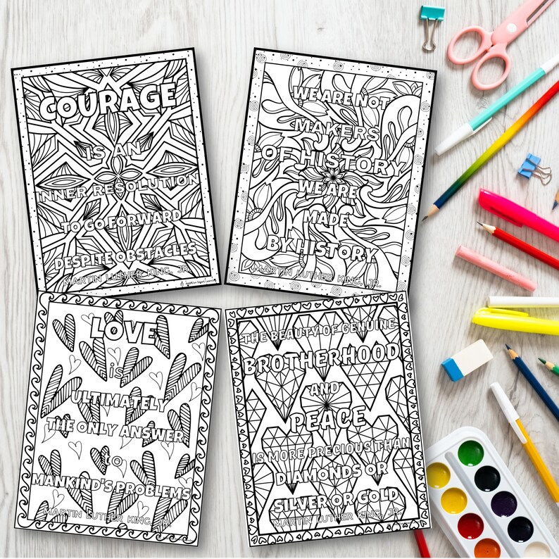 Martin Luther King, Jr. Coloring Pages MLK Coloring Pages MLK ...