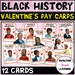Black History Valentine's Day Cards, Bulletin Board Display, Cards for ...