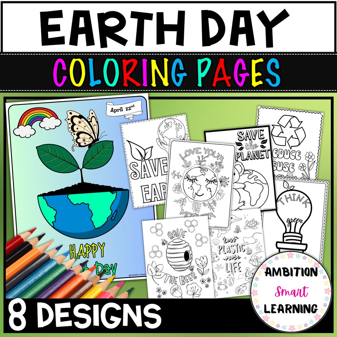 Earth Day Coloring Pages Activities, Earth Day Coloring Sheets, Earth ...