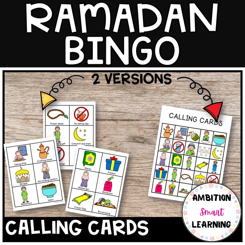 Ramadan Themed Bingo Game, Ramadan Bingo Boards, Ramadan Game, Islamic ...
