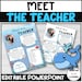 Meet the Teacher Templates EDITABLE, Ocean Theme, Under the Sea, Back ...