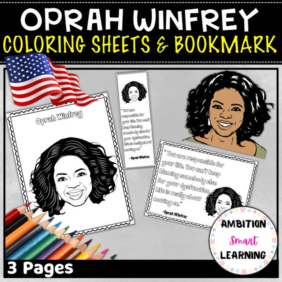 Oprah Winfrey Coloring Page
