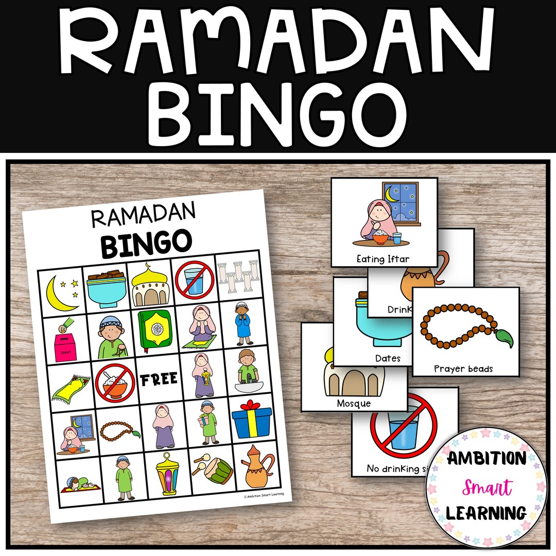 Ramadan Themed Bingo Game, Ramadan Bingo Boards, Ramadan Bingo ...