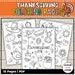 Fall Thanksgiving Coloring Pages, Turkey Day Coloring Sheets, Printable ...