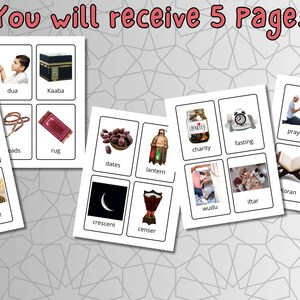Ramadan Flash Cards, Printable Flash Cards, Ramadan Vocabulary, Real ...