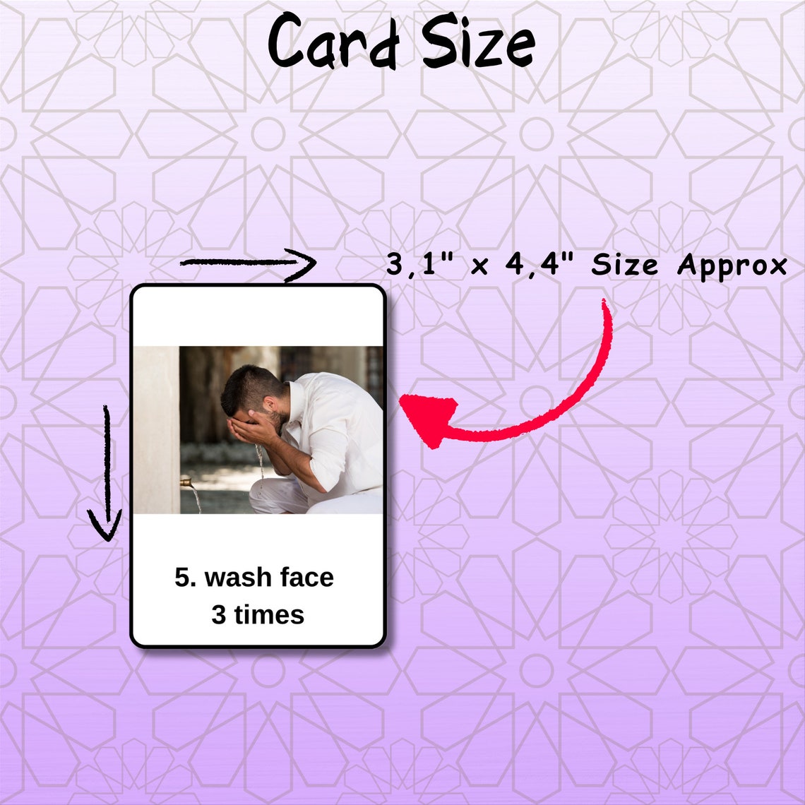 Ablution Flash Cards, Printable Flash Cards, Wudu Guide, Real Photos ...