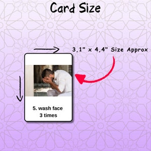 Ablution Flash Cards, Printable Flash Cards, Wudu Guide, Real Photos ...
