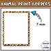 Jungle Safari Animal Print Border Clipart | Leopard and Zebra Print ...