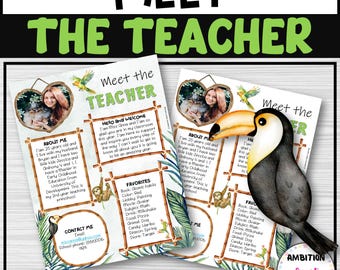 Meet the Teacher Templates EDITABLE, Ocean Theme, Under the Sea, Back ...