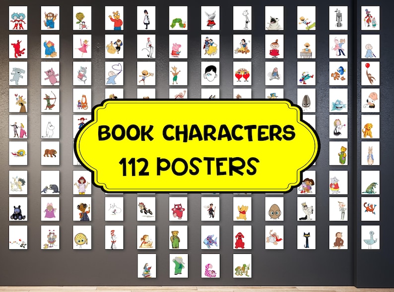 Book Character Posters Story Book Character Posters, Classroom Library ...