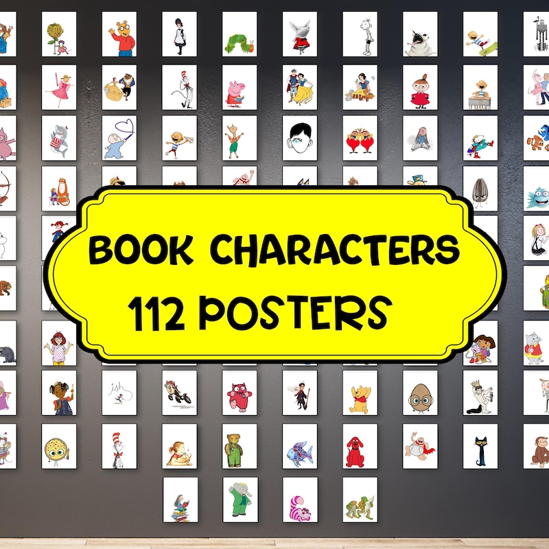 Novel Character Posters - Etsy UK