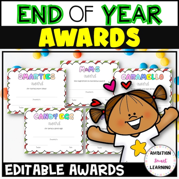 Candy Bar Awards - Etsy