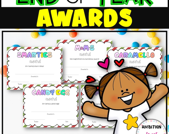 Candy Bar Award Certificates for Teachers | Teacher Appreciation Gifts ...