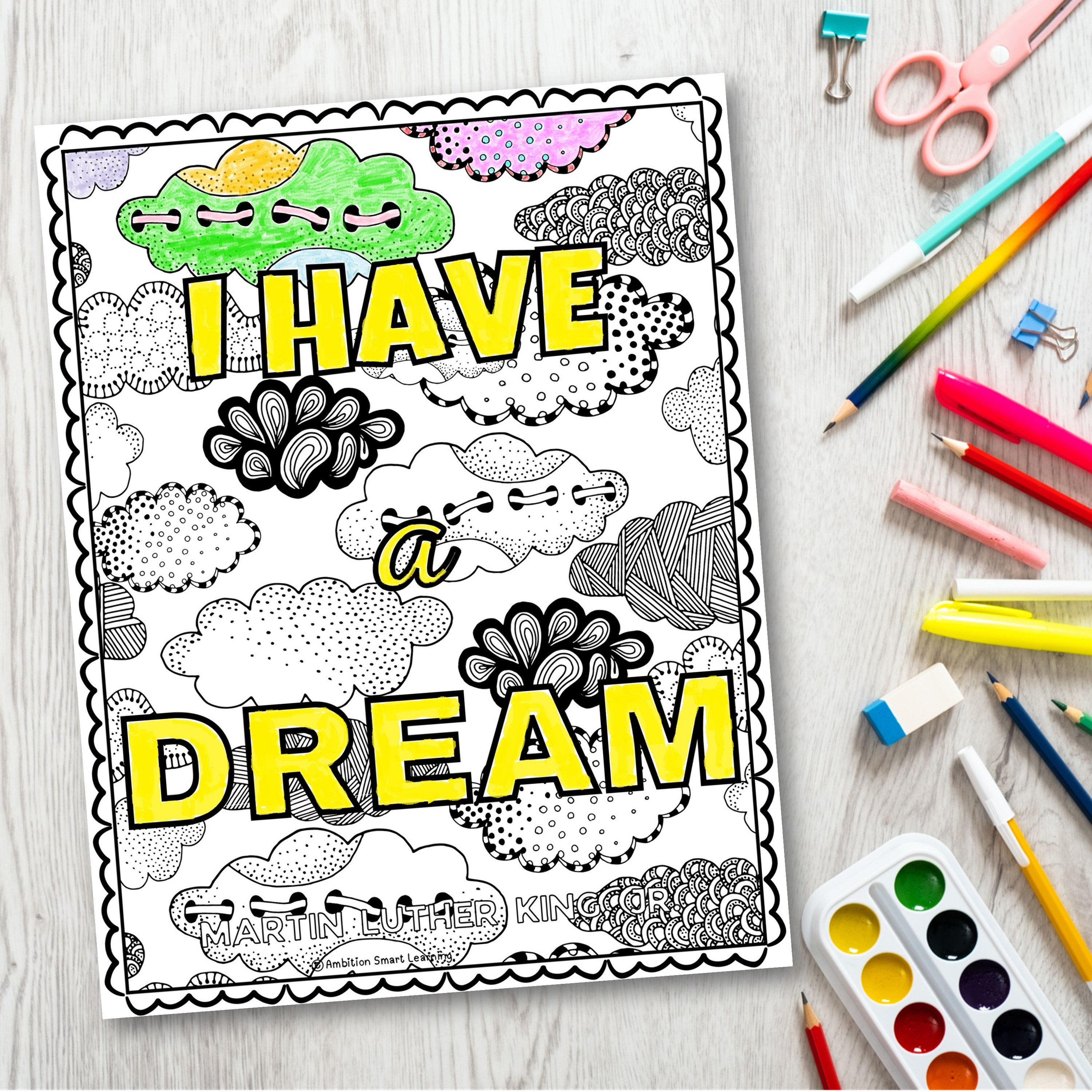 Martin Luther King, Jr. Coloring Pages | MLK Coloring Pages | MLK ...