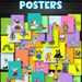 Book Character Bright Posters, Classroom Library, Bulletin Board ...