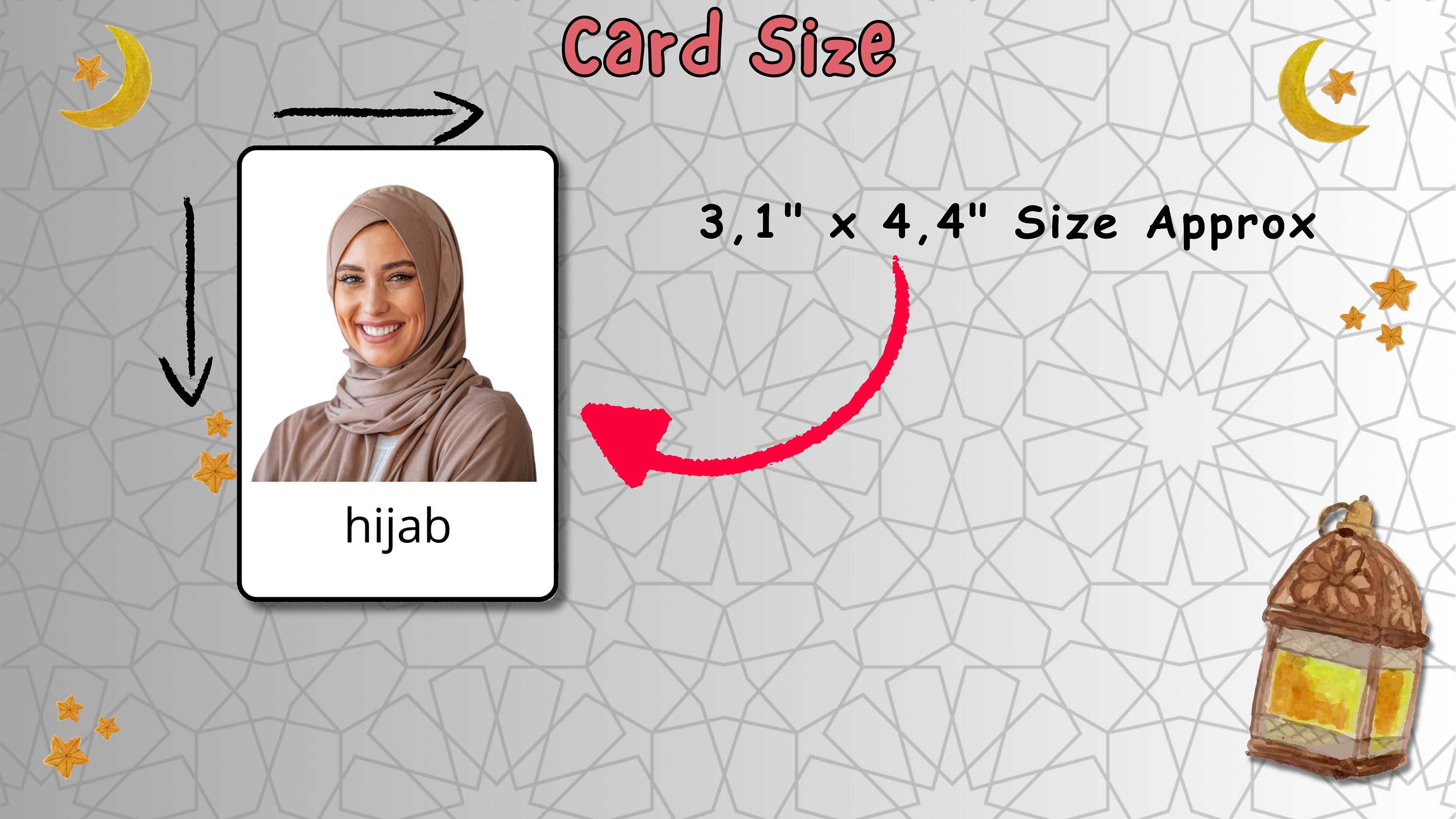 Ramadan Flash Cards, Printable Flash Cards, Ramadan Vocabulary, Real ...