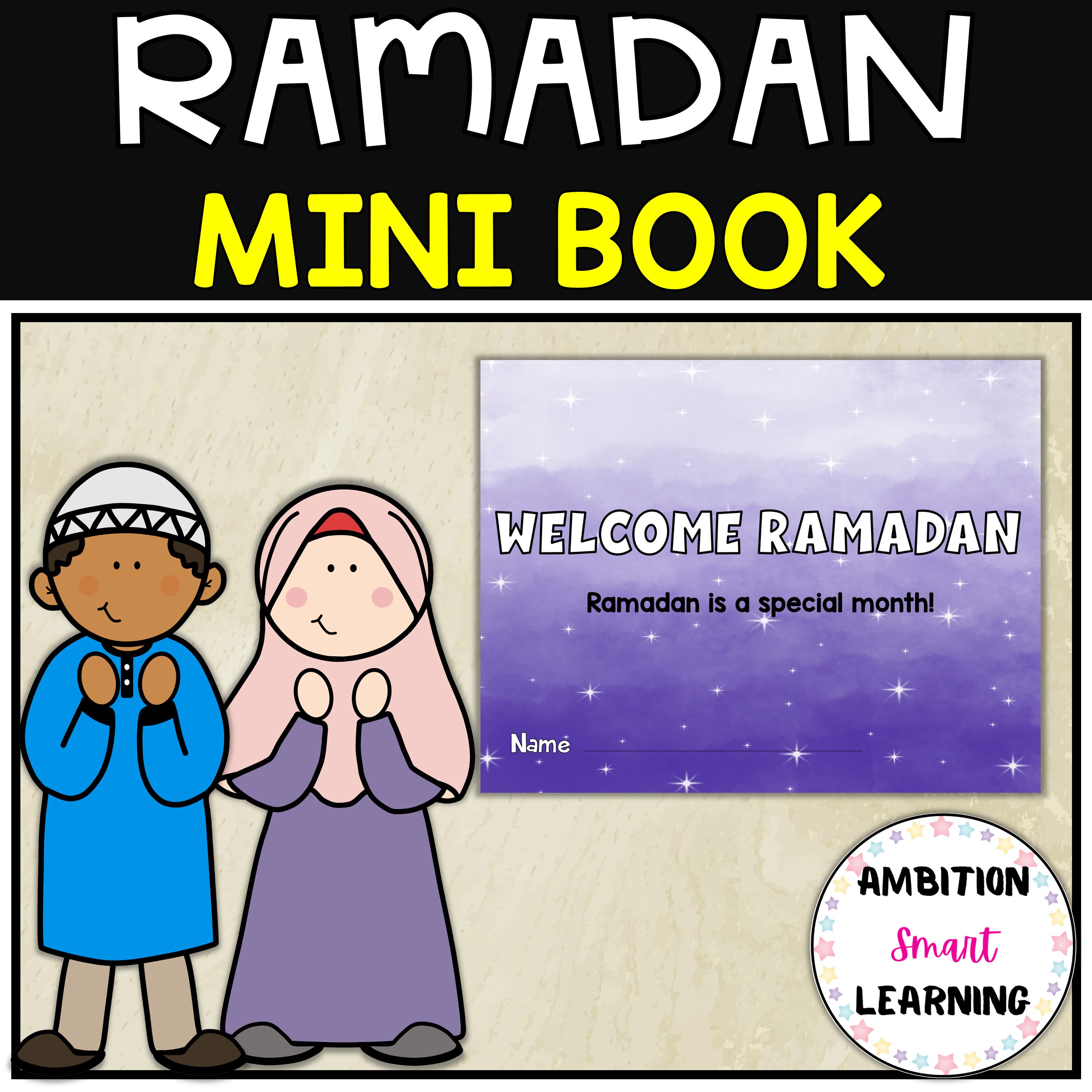 Ramadan Mini Book, Islamic Activity Booklet, Learn About Islam, Ramadan ...