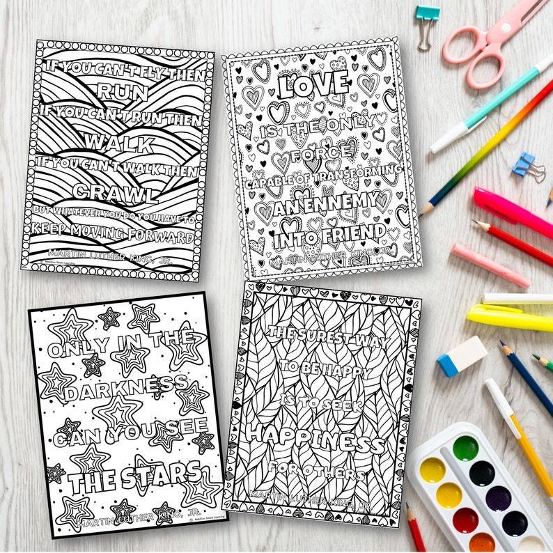 Martin Luther King, Jr. Coloring Pages MLK Coloring Pages MLK ...