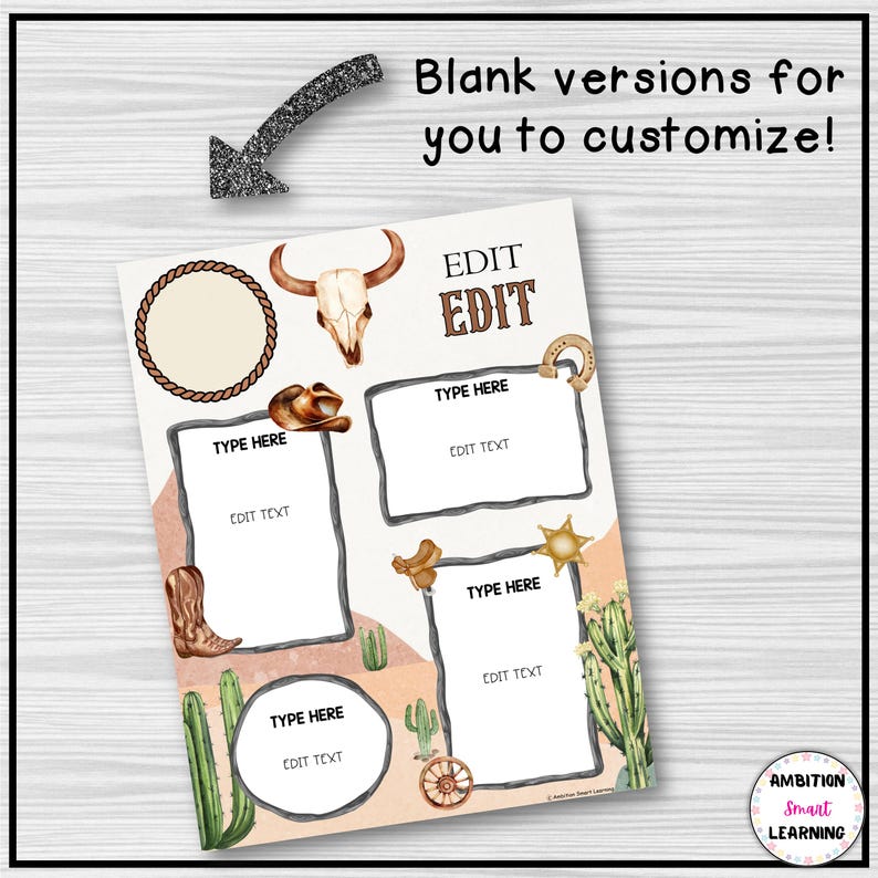 Meet the Teacher Templates EDITABLE, Flyer Western Theme, Back to ...