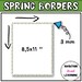 Spring Clip Art Borders, Clip Art Frames PNG, Rainbow Clipart Borders ...