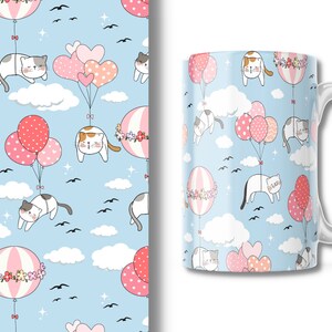 Digital Paper Printable Clipart, Cute Cats Scrapbooking, Digital Paper ...