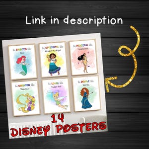 Book Character Posters Positive Affirmation, Watercolors, Classroom ...