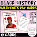 Black History Valentine's Day Cards, Bulletin Board Display, Cards for ...