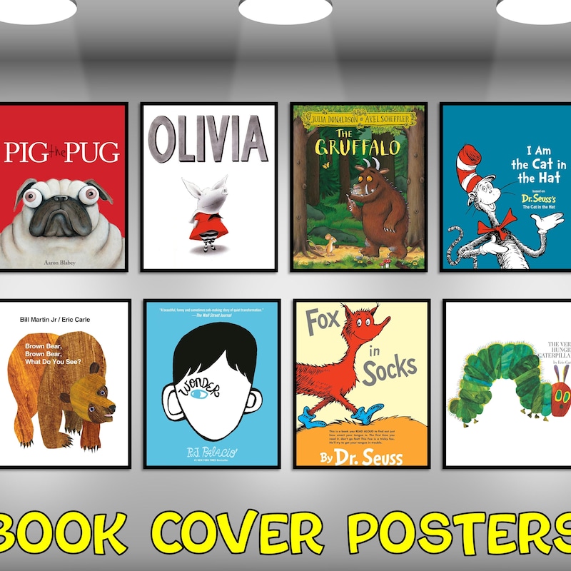 Book Cover Posters - Etsy UK