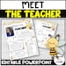 Meet the Teacher Templates EDITABLE, Bee Theme, Back to School, Teacher ...