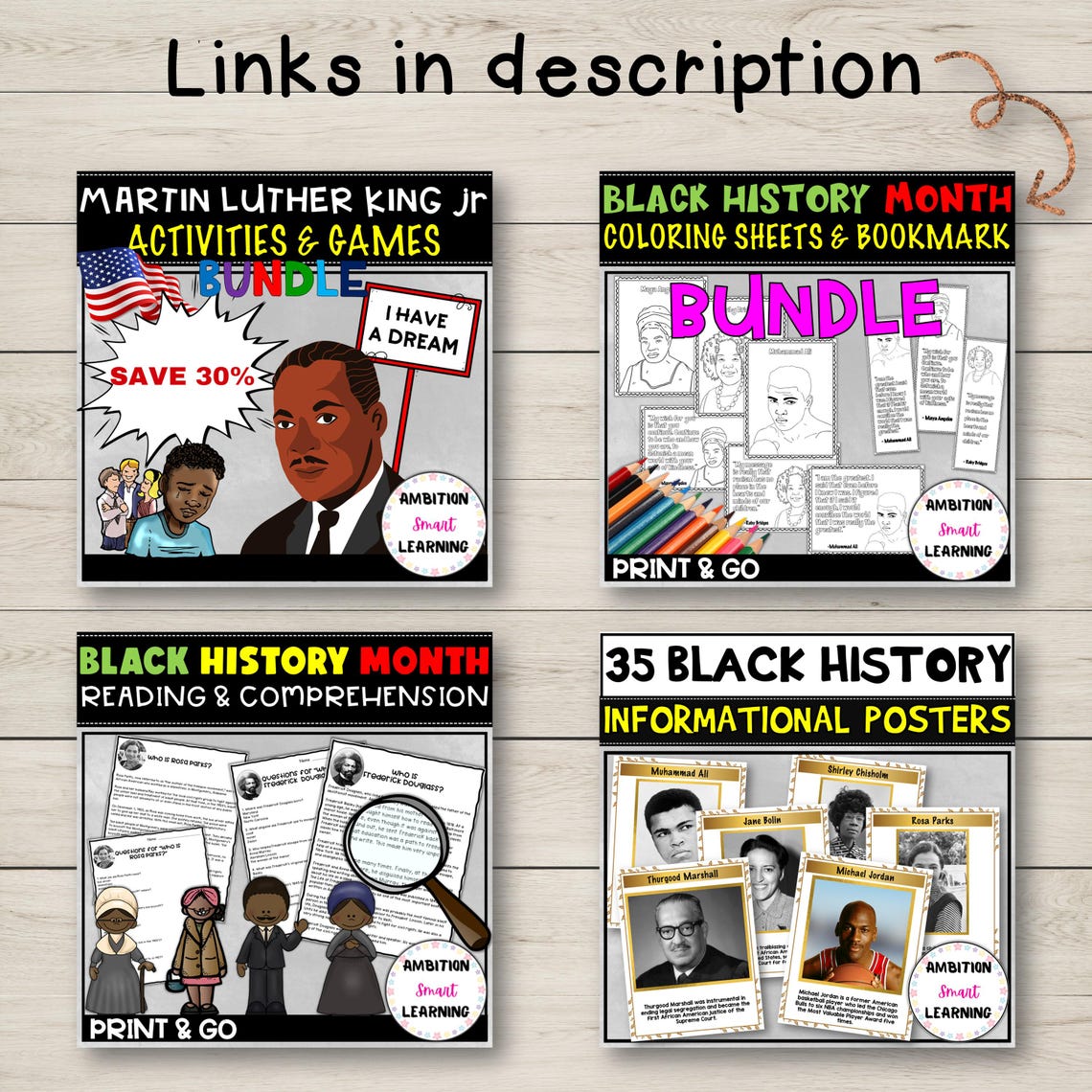Black History Valentine's Day Cards, Bulletin Board Display, Cards for ...