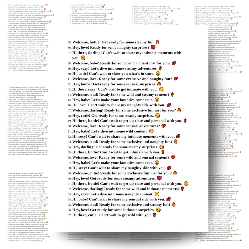 Onlyfans Welcome Messages, Onlyfans Script, Fansly Script, Onlyfans ...
