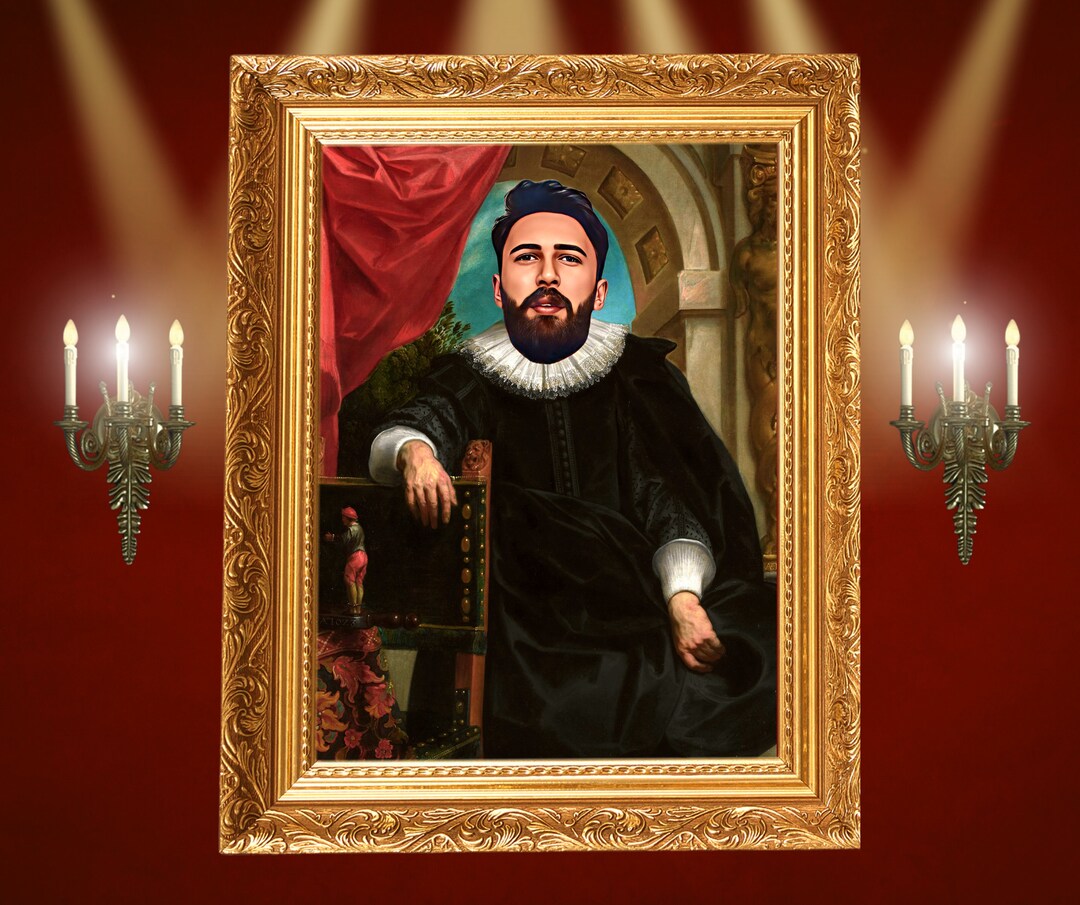 Custom Royal Portrait for Him, Regal Portraits, Royal Painting From ...